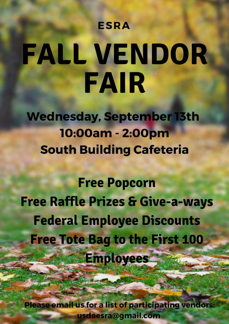Fall Vendor Fair - USDA Employee Services & Recreation Association