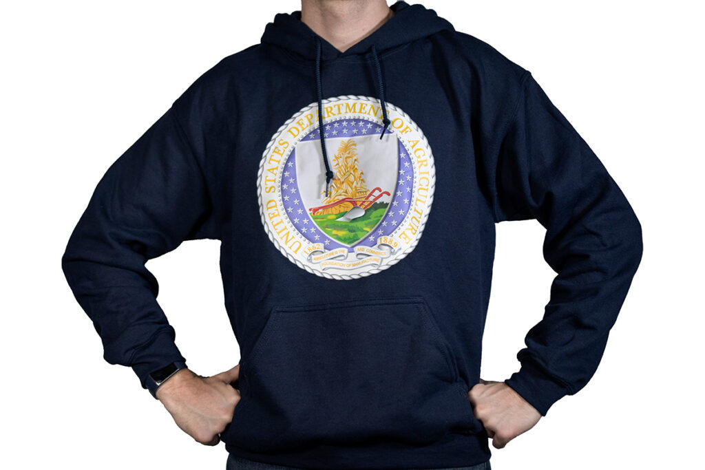 Navy Hoodie with USDA Seal Logo - USDA Employee Services & Recreation ...