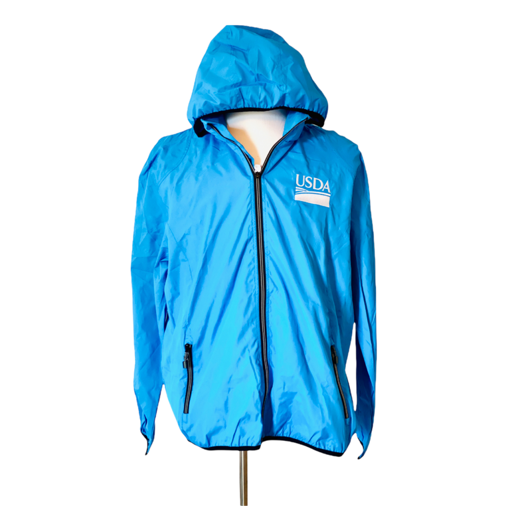 USDA Light Blue Windbreaker Jacket - USDA Employee Services ...